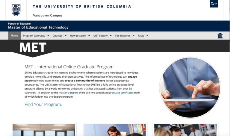 Recommended graduate programs on online and distance learning | Tony Bates